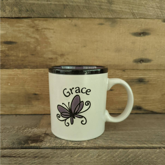 Christian Art Gifts | Dining | Grace Purple Butterfly Mug By Christian ...